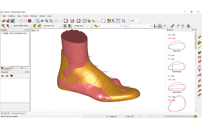Software for orthopedic shoes production - Shoemaster® Software